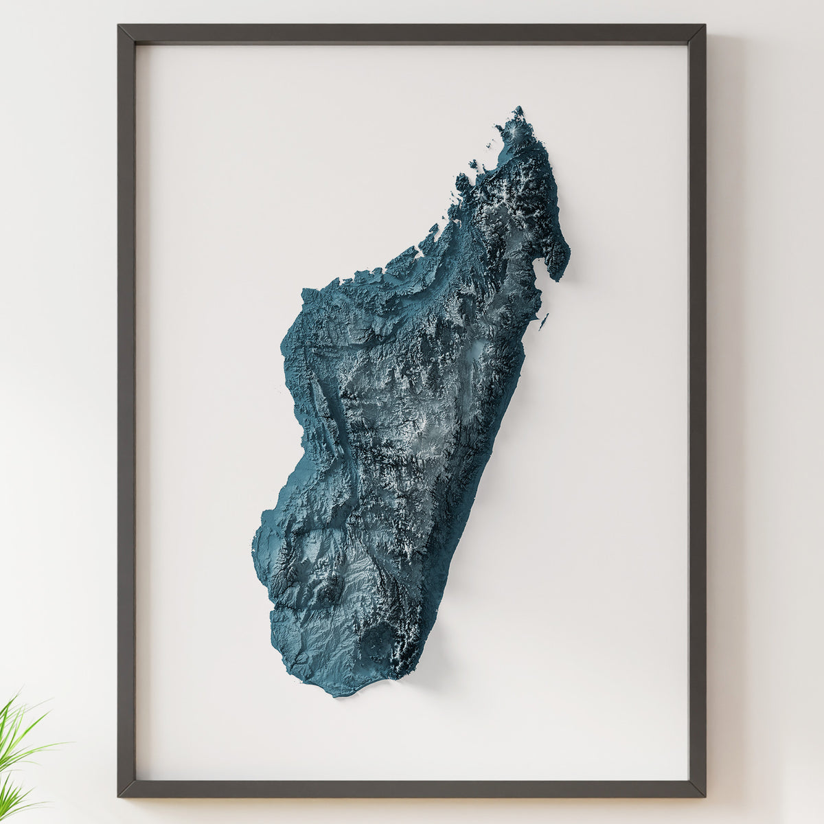 Madagascar Shaded Relief – Visual Wall Maps Studio