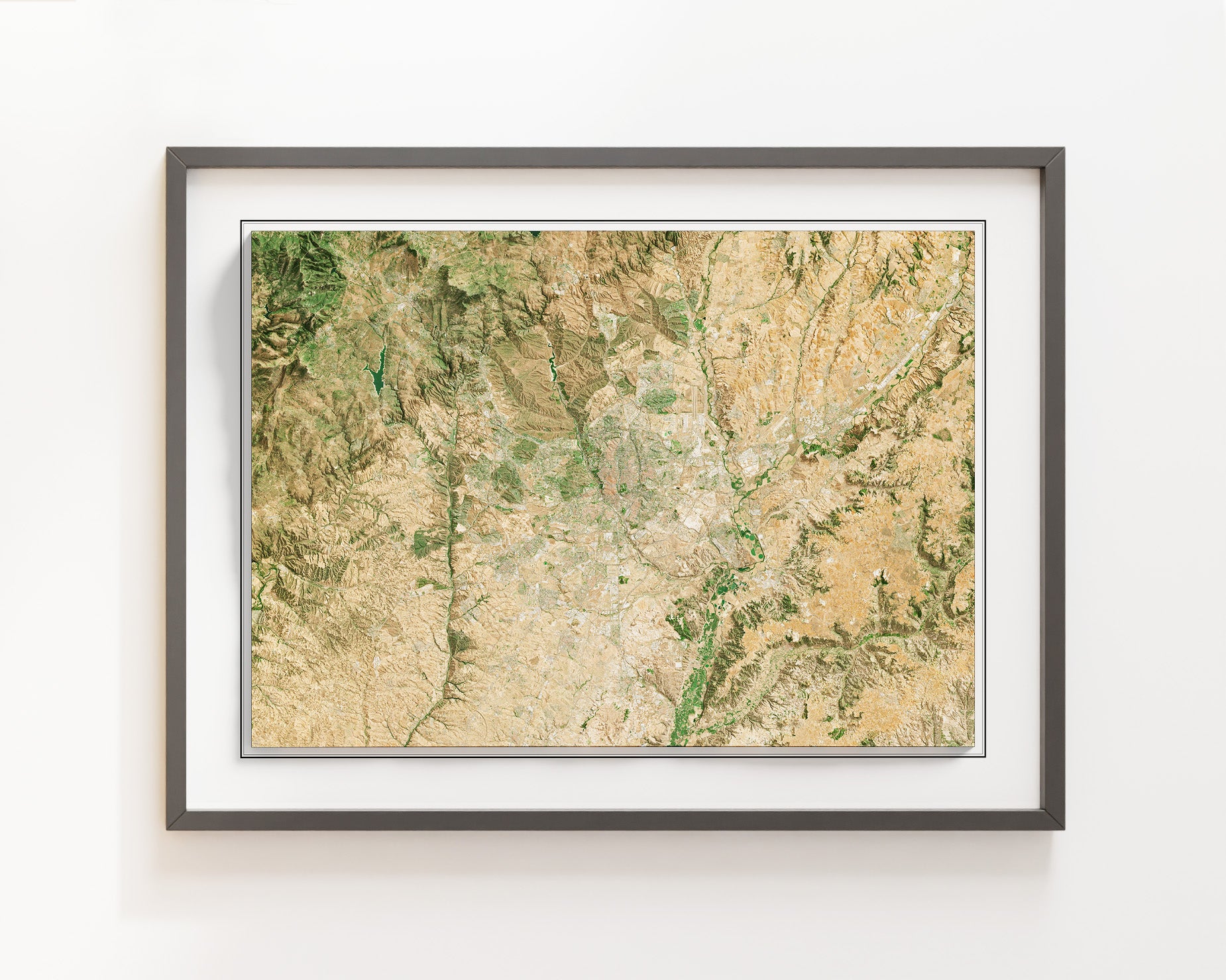 Madrid, Spain Imagery Shaded Relief – Visual Wall Maps Studio