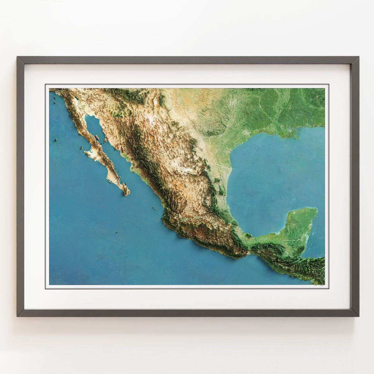 Mexico Imagery Shaded Relief – Visual Wall Maps Studio