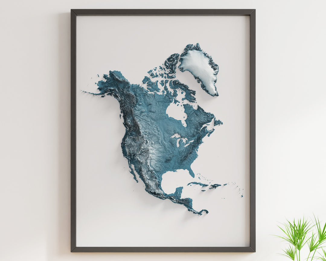 Modern Shaded Relief Maps – Visual Wall Maps Studio