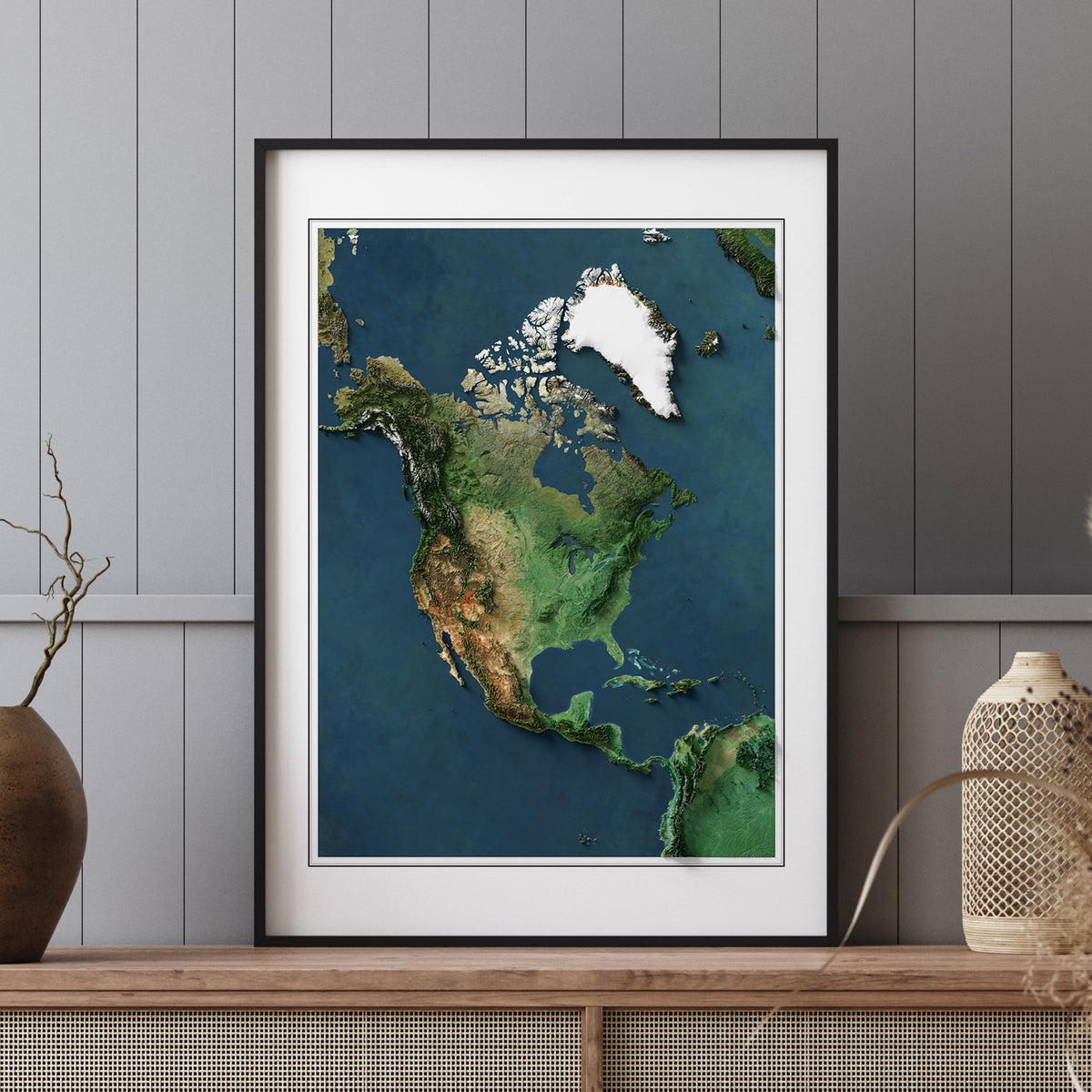 North America Imagery Shaded Relief – Visual Wall Maps Studio