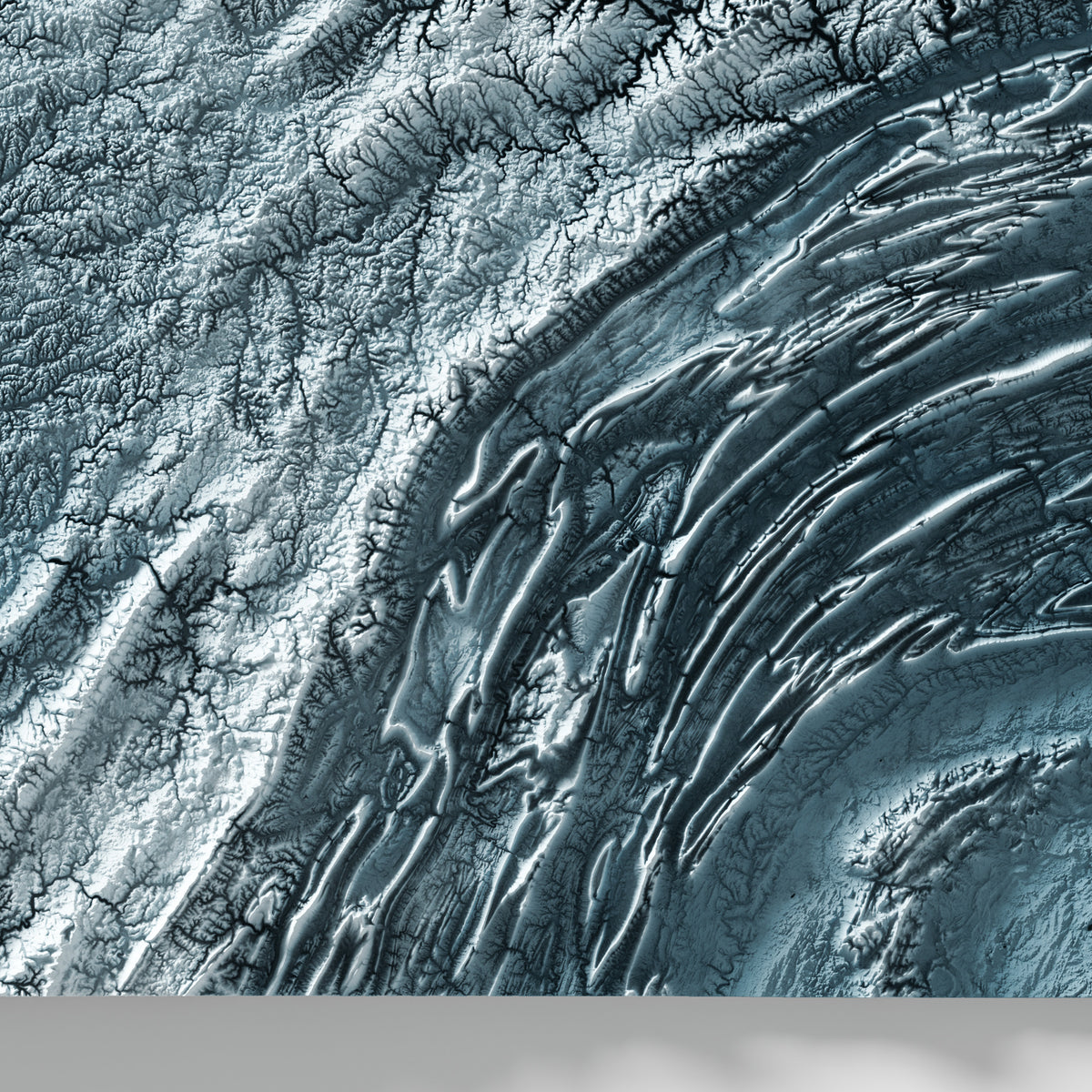 Pennsylvania Shaded Relief – Visual Wall Maps Studio