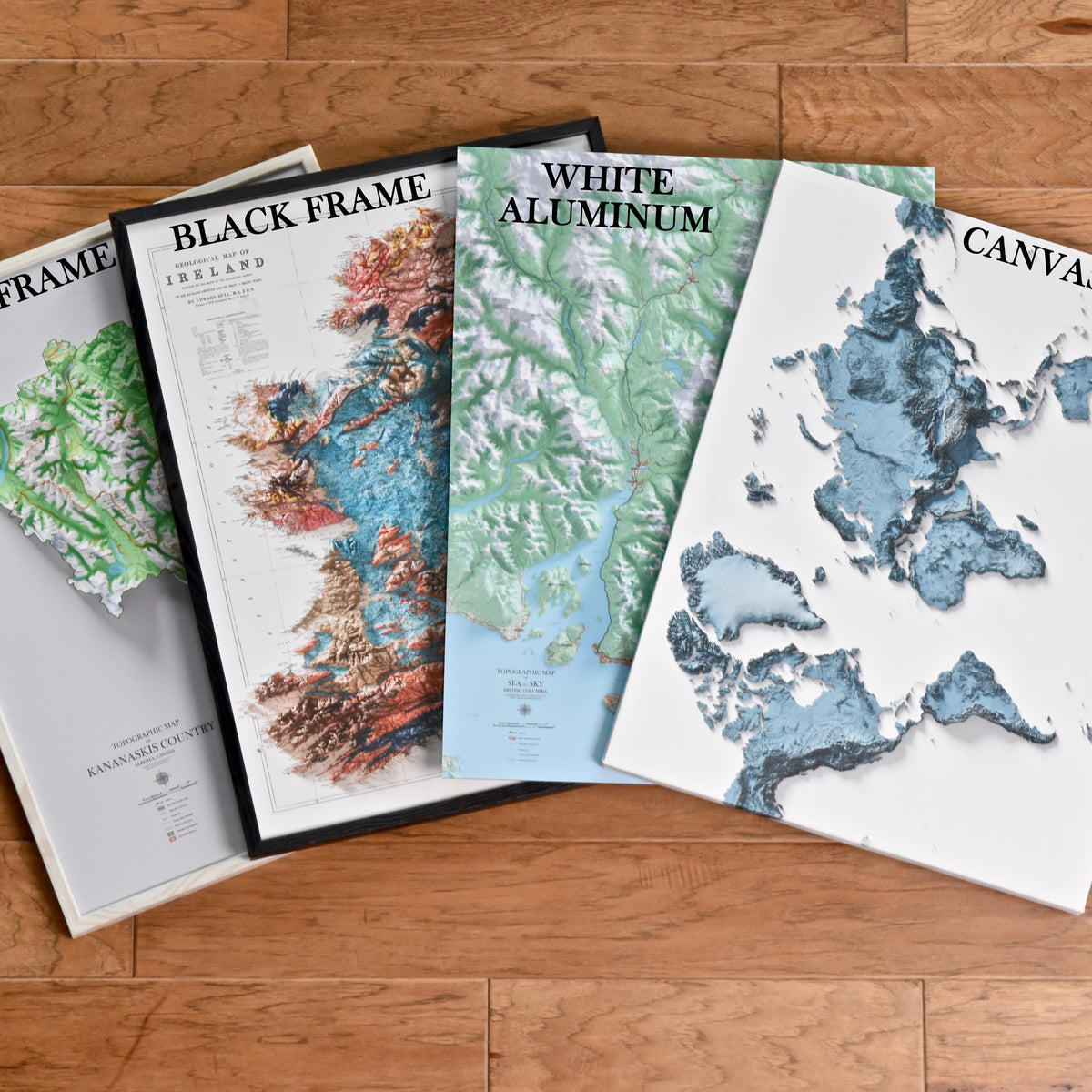Delaware Shaded Relief – Visual Wall Maps Studio