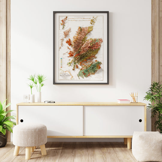 Geological Map of Scotland (c.1860) – Visual Wall Maps Studio