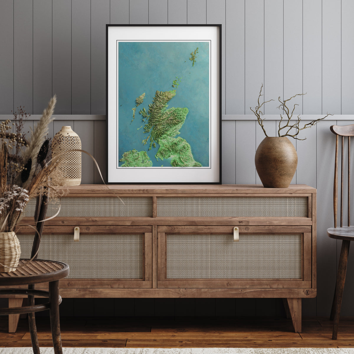 Scotland Imagery Shaded Relief – Visual Wall Maps Studio