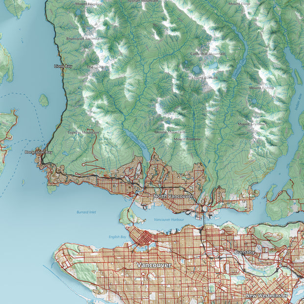 Modern Topographic Maps – Visual Wall Maps Studio