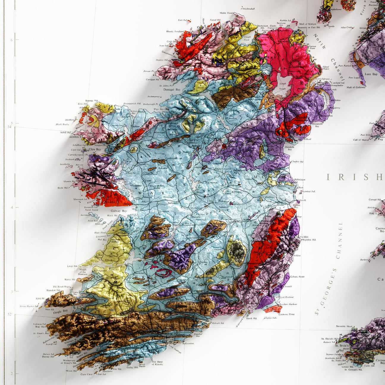 Geological Map of The British Isles and Ireland (c.1969) – Visual Wall ...