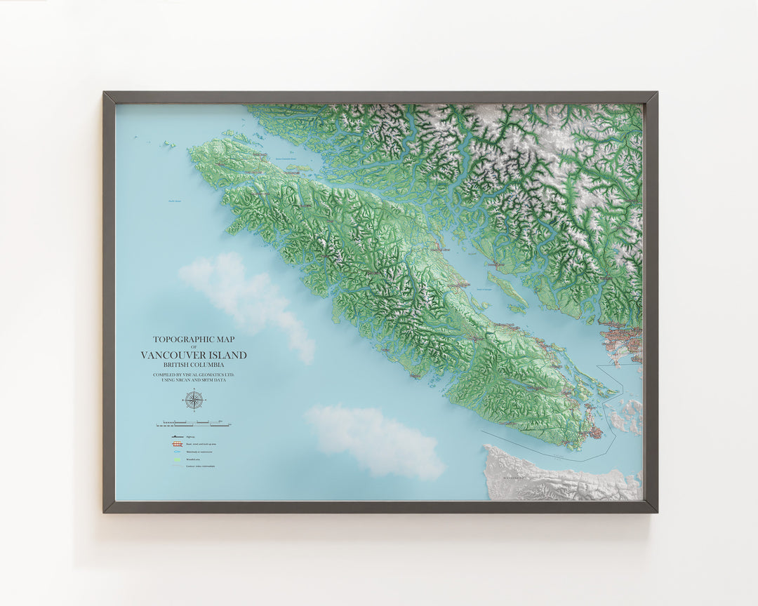 Modern Topographic Maps – Visual Wall Maps Studio